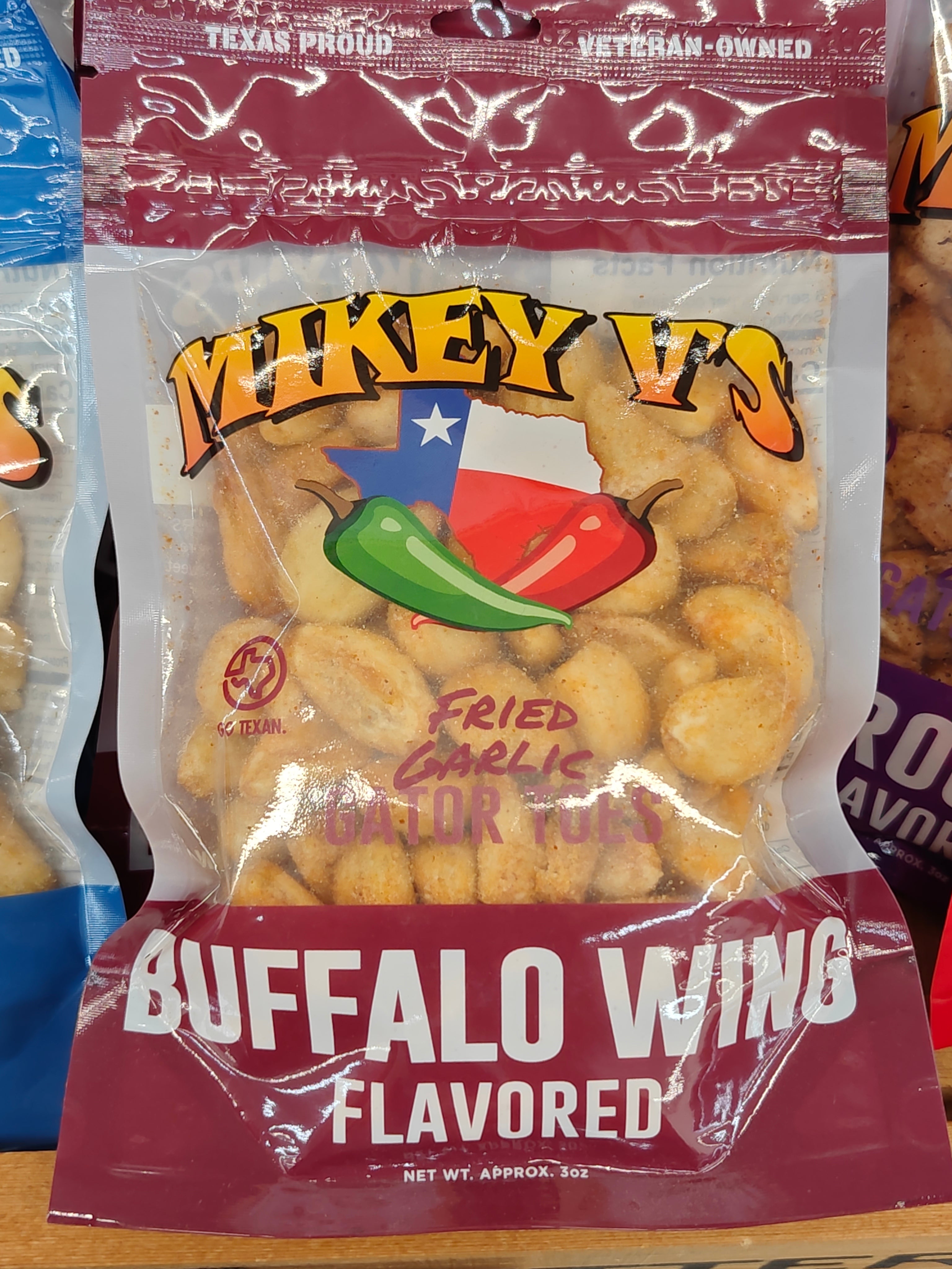 Mikey V's Foods - Gator Toes (Deep Fried Garlic) - Buffalo Wing ...